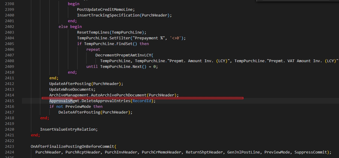 [Event Request] Codeunit 90: Purch.-Post - Function FinalizePosting ...