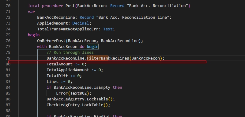 [Event Request] Codeunit::370 "Bank Acc. Reconciliation Post" - Function Post ...
