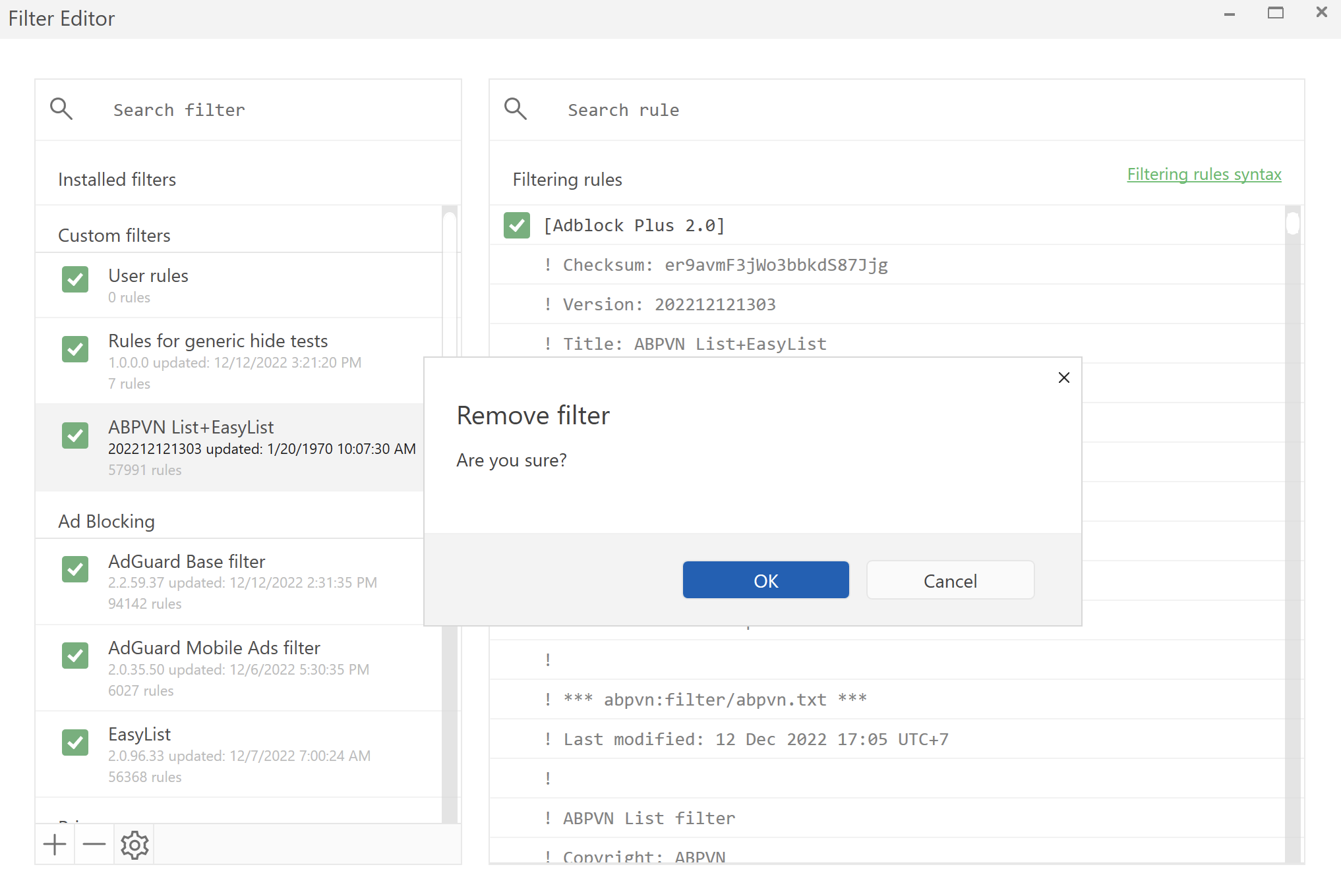 Add the ability to operate the dialog boxes using Enter · Issue #4526 · AdguardTeam ...