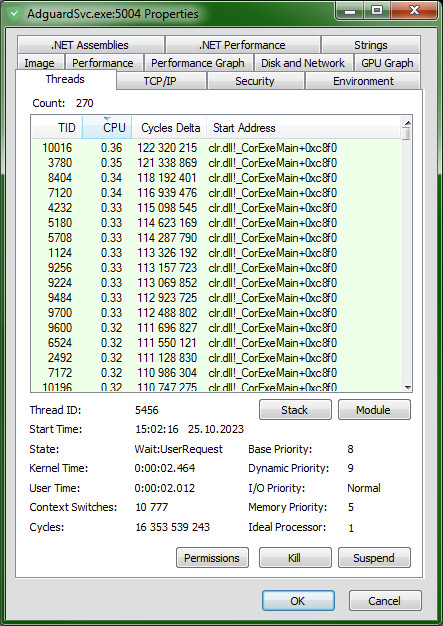AdguardSvc.exe is branching out into multiple threads · Issue #4874 · AdguardTeam ...