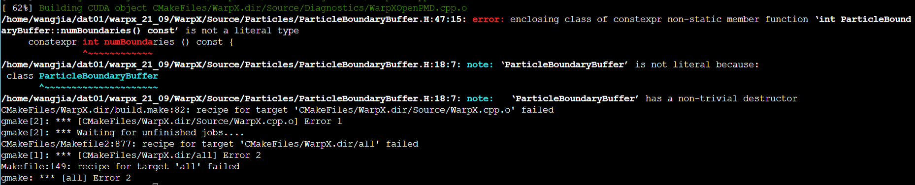 A compilation error · Issue #2344 · BLAST-WarpX/warpx · GitHub