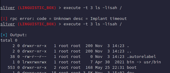 Random Implant Timeouts · Issue #538 · BishopFox/sliver · GitHub