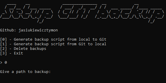 Github Jasiukiewicztymongit Backup Buckup System For Git Projects 4503