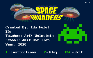GitHub - IdoKolet/Space-Invaders: Single player shooting game for intel ...