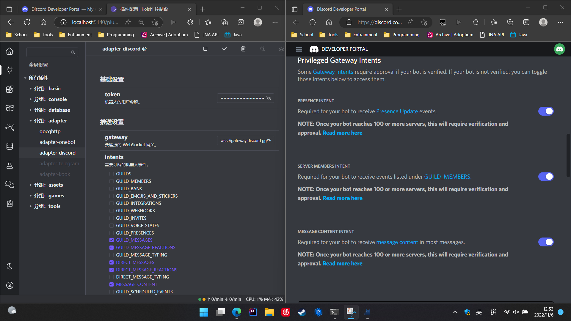 Bug: Discord适配器无法正常使用 · Issue #840 · koishijs/koishi · GitHub