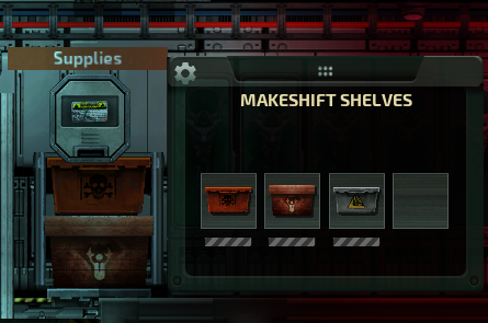 Makeshift Shelves have four slots, look like they only have two · Issue ...