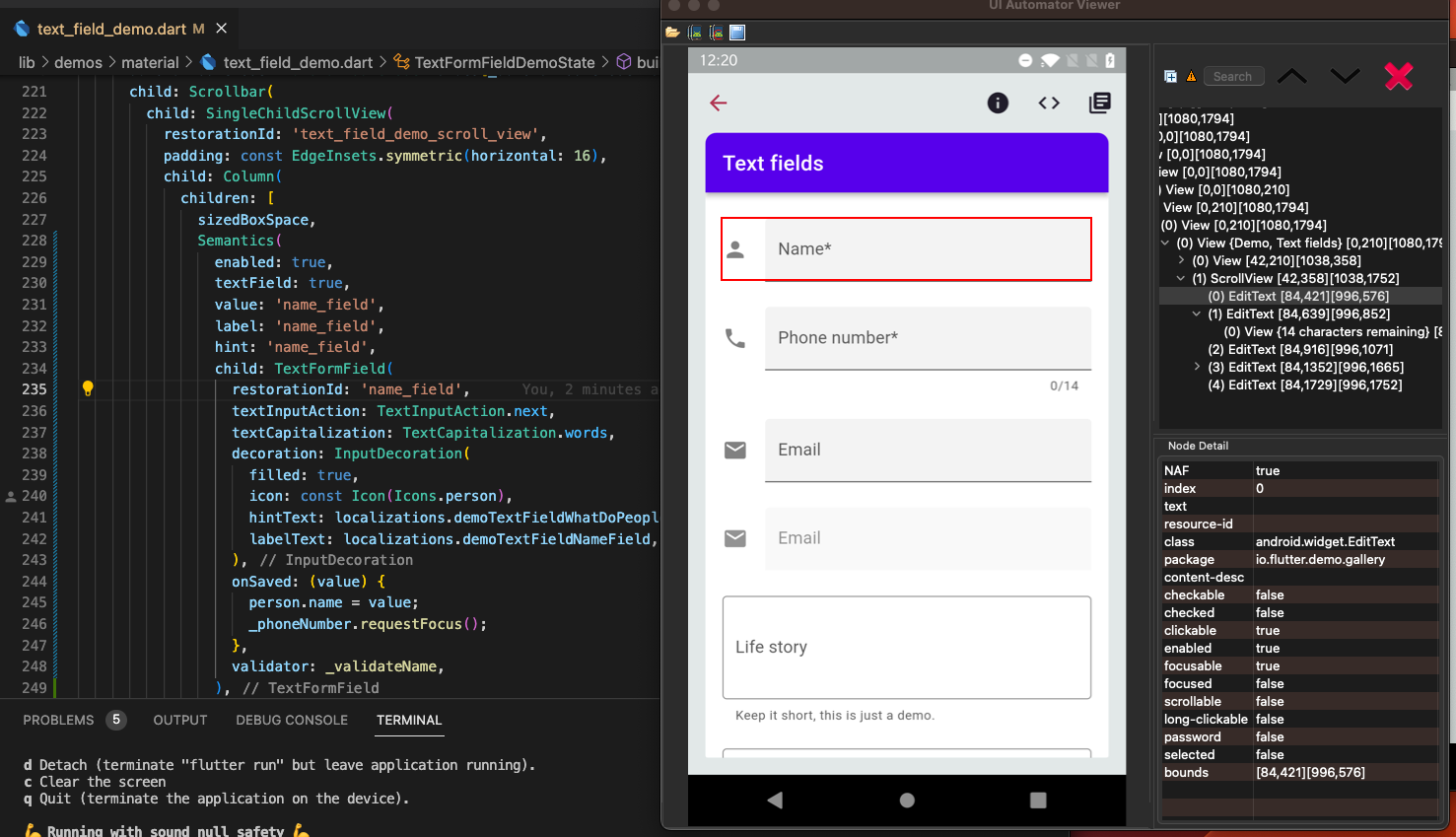 unable to get accessibility info using text fields with hints · Issue #119326 · flutter/flutter ...