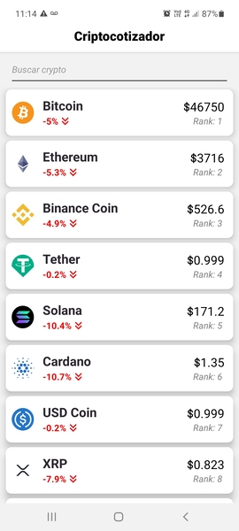 GitHub - fedeferrelli/criptocotizador: Esta aplicación creada con React Native permite consultar ...