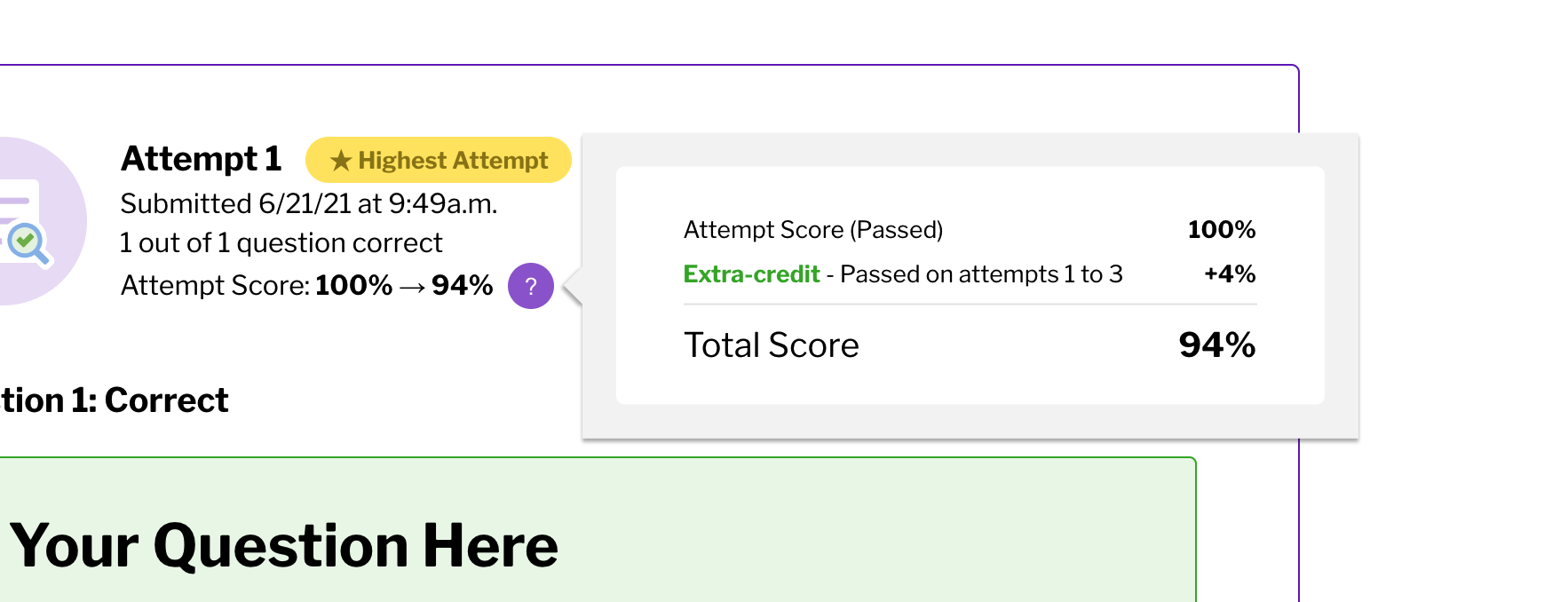 If rubric is set so that it sets your passing score to a set value, it renders strangely · Issue ...