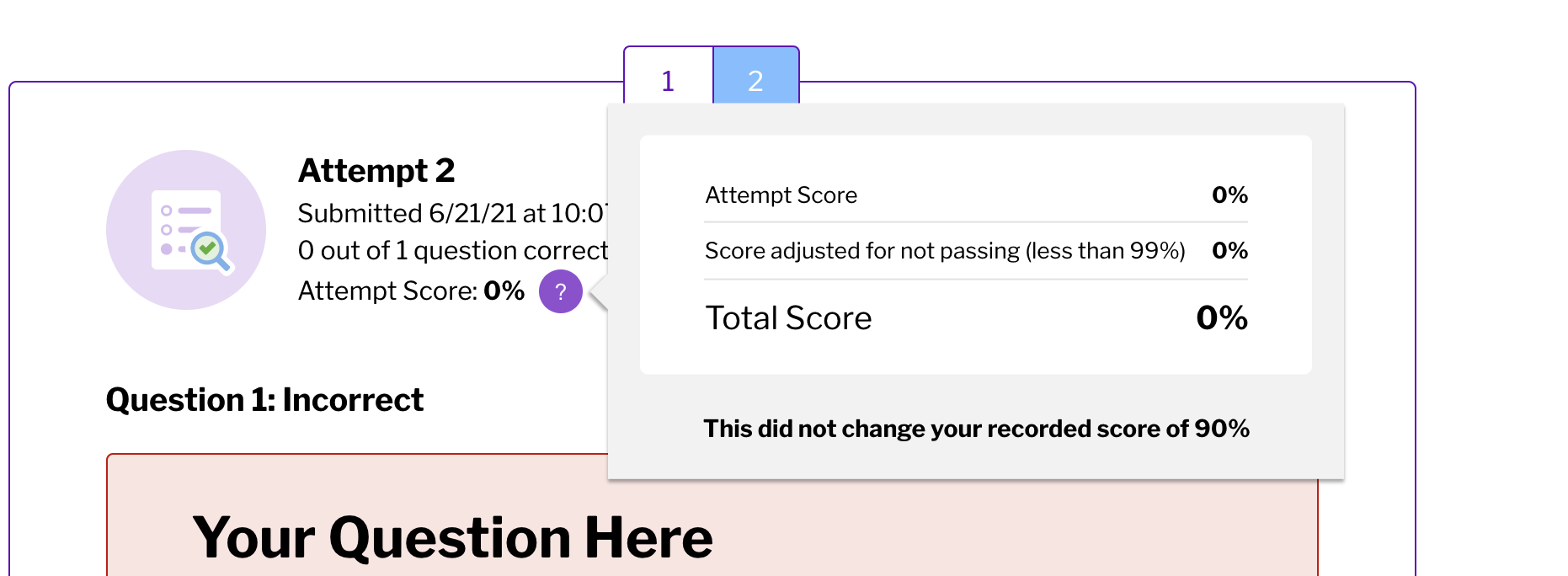 If rubric is set so that it sets your passing score to a set value, it renders strangely · Issue ...