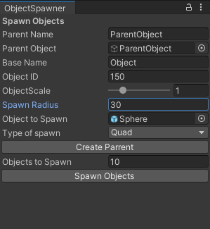 GitHub - 2Kerfur/UnityObjectSpawner: Simple object spawner tool for unity