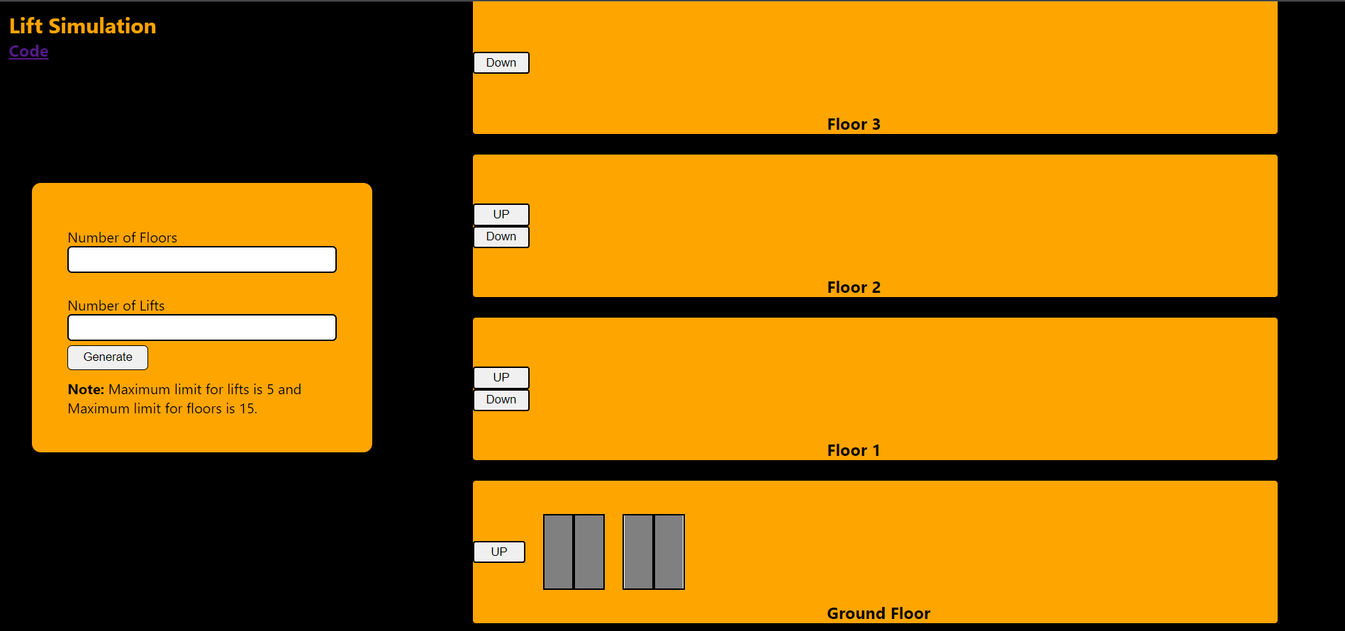 GitHub - singh3069/vanillaJS-lift-simulation: It is vanilla js project ...
