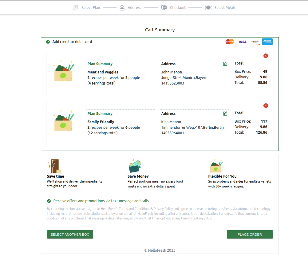 GitHub - LalaChristl/hello-fresh