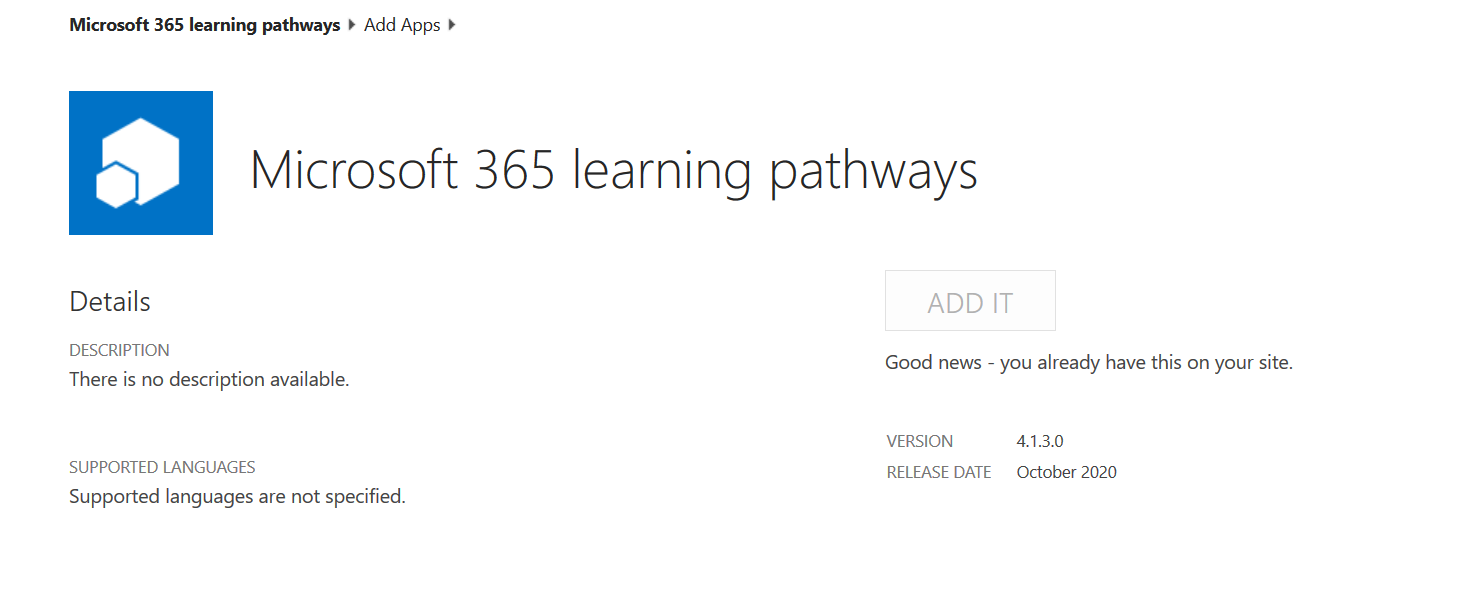 CustomLearningAdmin.aspx site does not appear after successful provisioning · Issue #388 · pnp ...