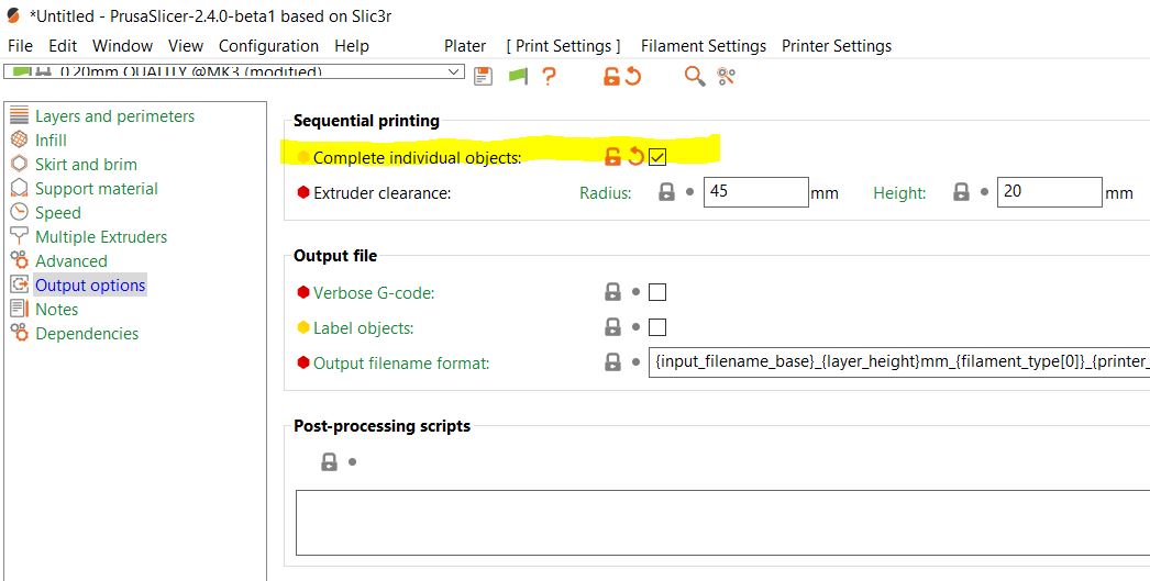 Display of object labels does not match with the "View"-menu, if "Complete individual objects ...