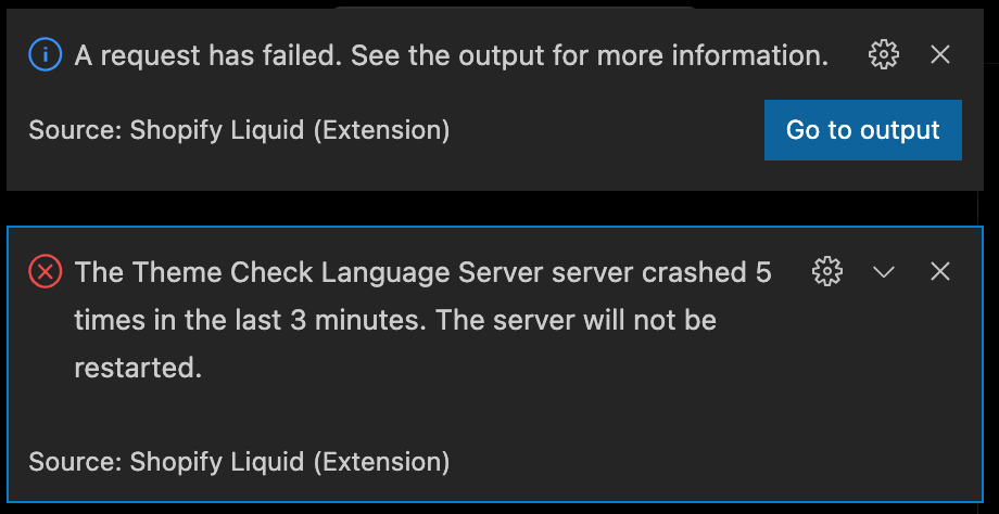Shopify Theme Check Crashes on Load · Issue #467 · Shopify/theme-check ...