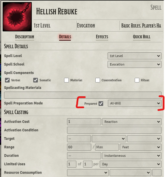 [FEATURE] Allow "Consume uses" to be selected as the default for spell ...