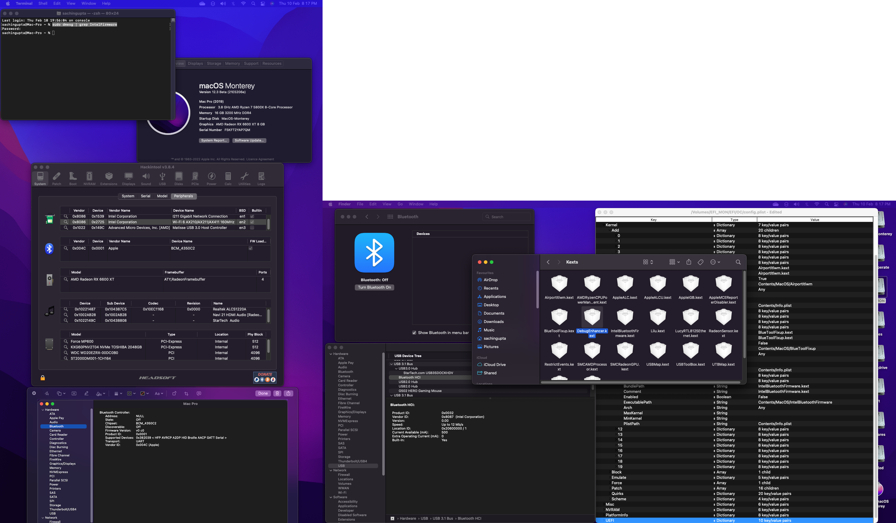 IntelBluetoothFirmware.kext not working on ax210 on monterey on x570 amd · Issue #383 ...