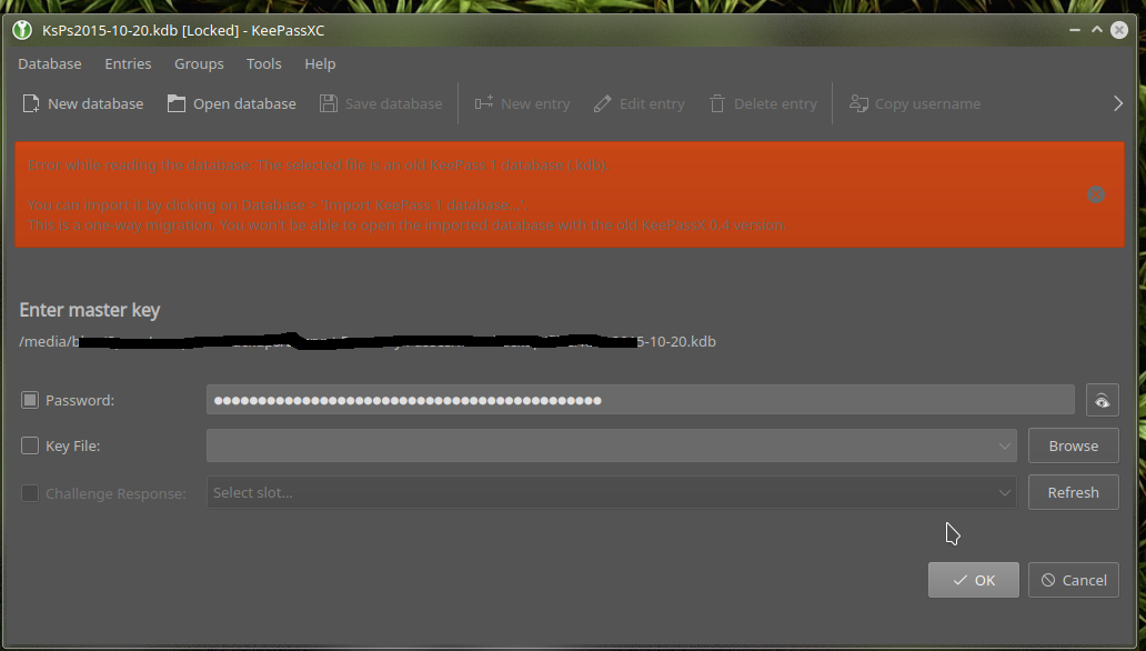Please improve opening old database files error note · Issue #6950 · keepassxreboot/keepassxc ...