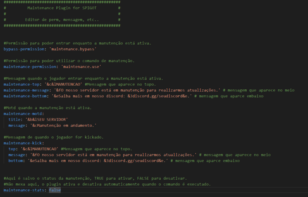 GitHub - deleyzinn/Maintenance: A maintenance plugin open-source. NEED ...