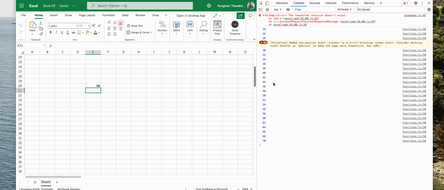Custom Functions With Streaminginvocation Show Busy Indefinitely · Issue 1975 · Officedev