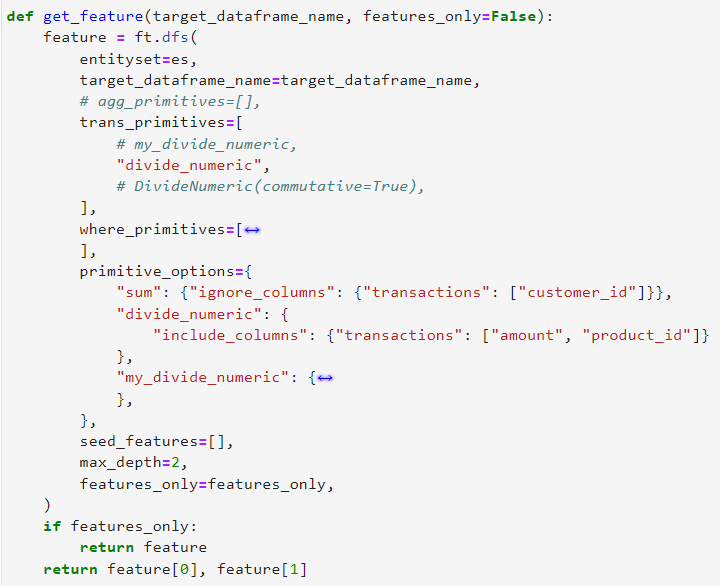 How Can I Generate Such A Feature Column1 Column2 · Issue 1968 · Alteryx Featuretools · Github