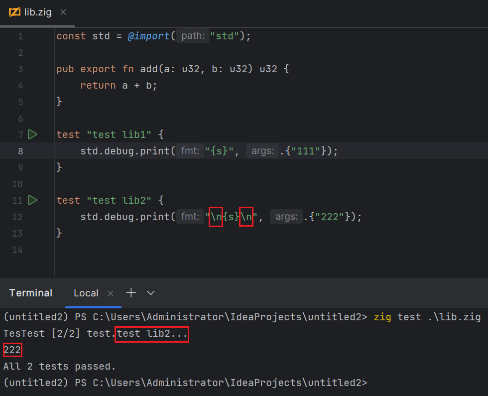`zig test` is missing printing information in wsl ubuntu · Issue #17775 ...