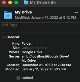 "Google Drive path does not exist" for smb://localhost/Google Drive/My Drive type path · Issue ...