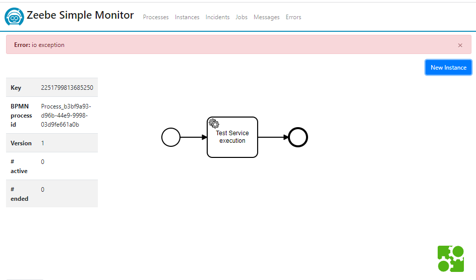 Manual service instantiation fails via Simplemonitor in devservice ...