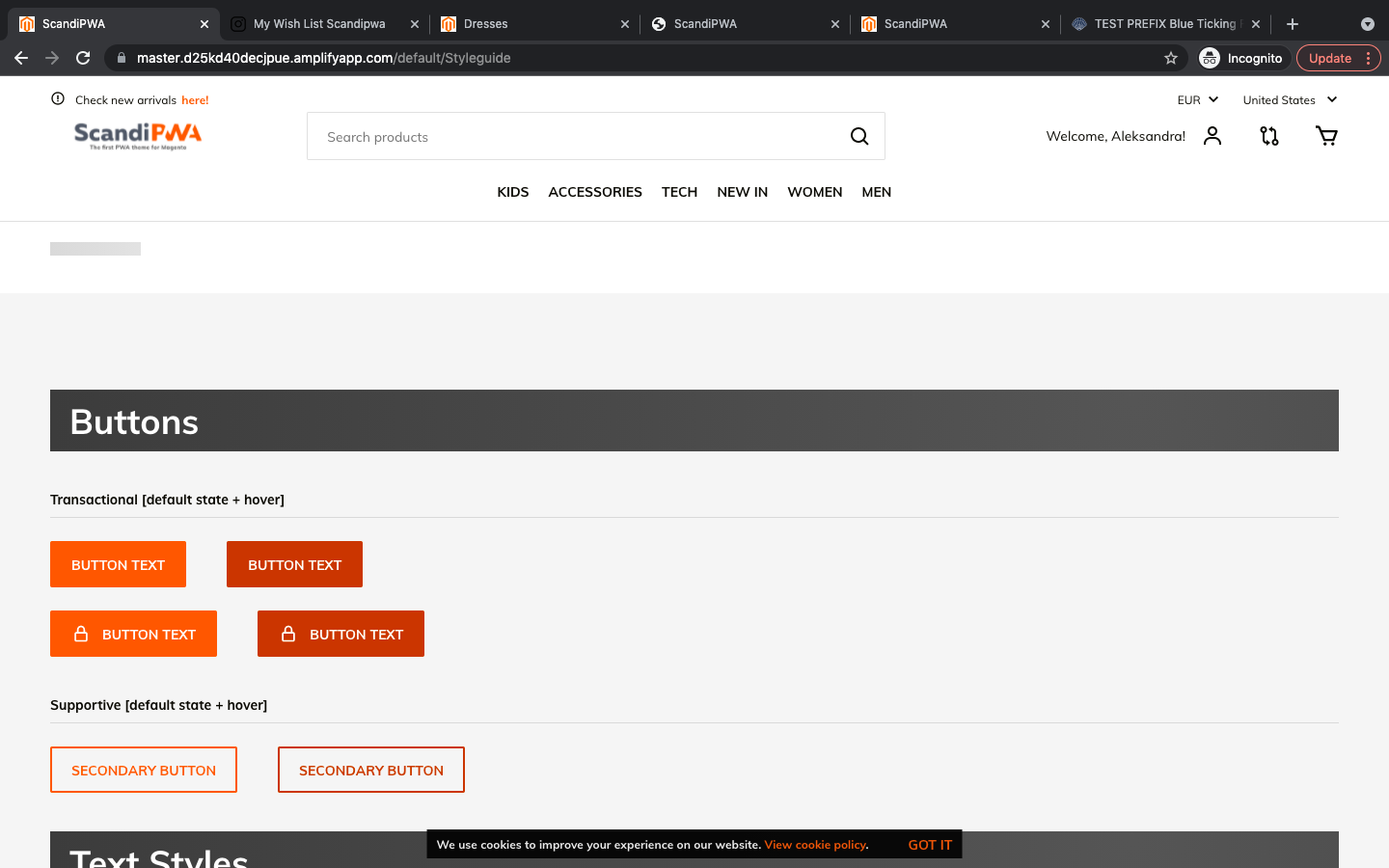 Some content is missing on /styleguide page · Issue #3592 · scandipwa/scandipwa · GitHub