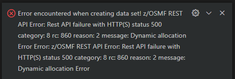 Error messages in Zowe Exporer · Issue #1512 · zowe/zowe-explorer-vscode · GitHub