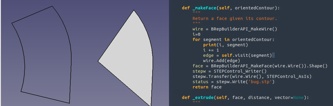 Face does not match with wire · Issue #953 · tpaviot/pythonocc-core · GitHub