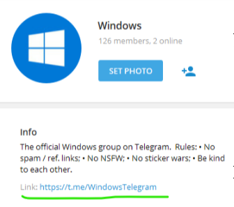 Display chat share link · Issue #432 · UnigramDev/Unigram · GitHub