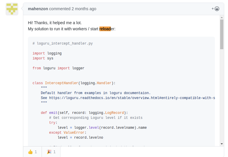 Hot Reload Doesnt Work When Using The Config Class To Initialize Uvicorn Server · Issue 1206