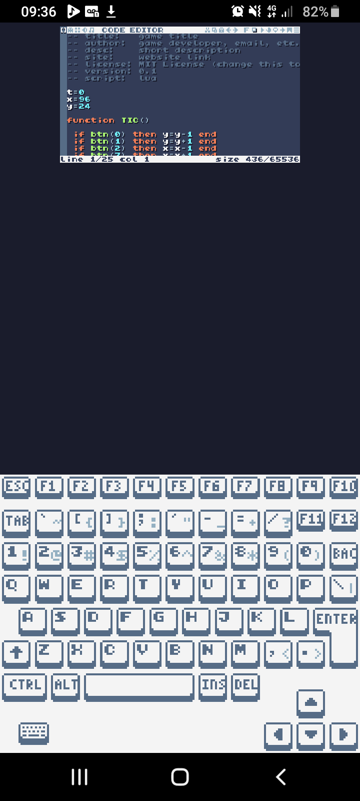The screen is weird on my phone · Issue #2029 · nesbox/TIC-80 · GitHub