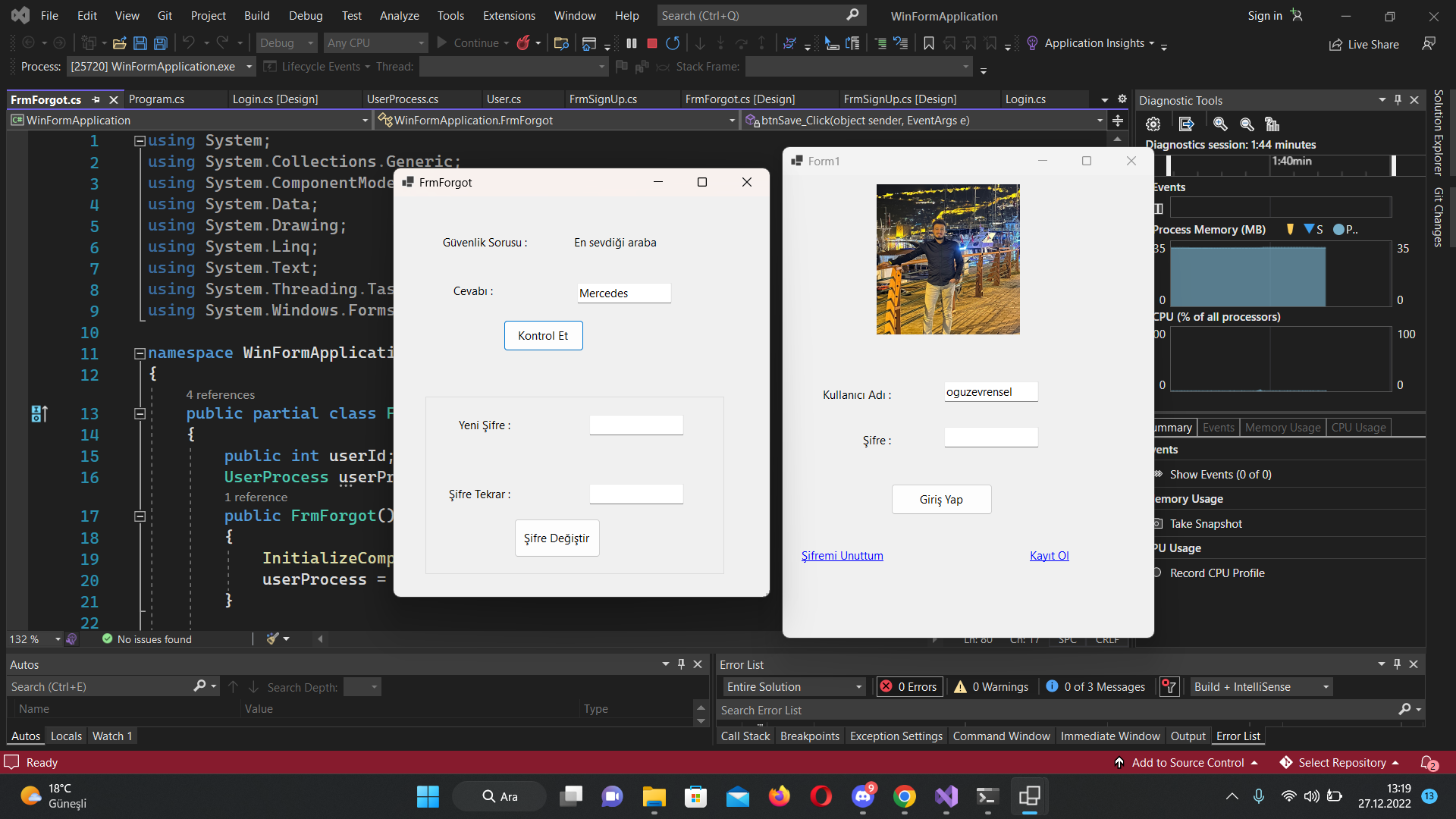 GitHub - oguzevrensel/WinFormLoginPage: Login Page with C# Windows Form ...