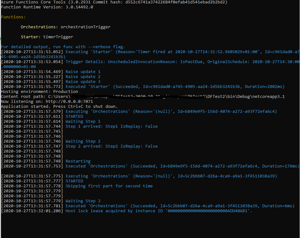 Usage Of Createreplaysafelogger Affects Whether Event Arrives After Restart Of The Orchestration