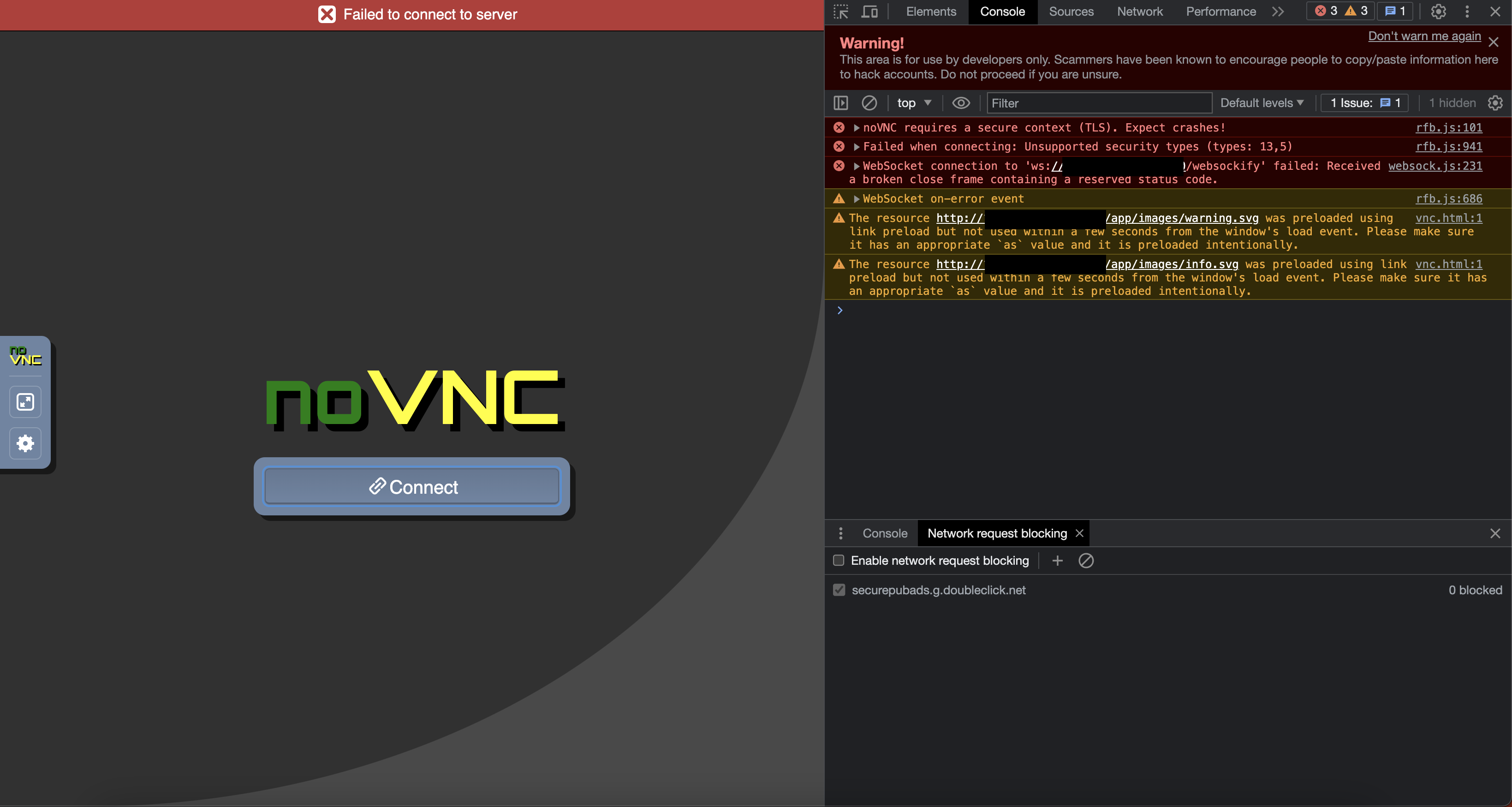 v1.4.0: Unsupported Security Types (13, 5) with RealVNC · Issue #1804 · novnc/noVNC · GitHub