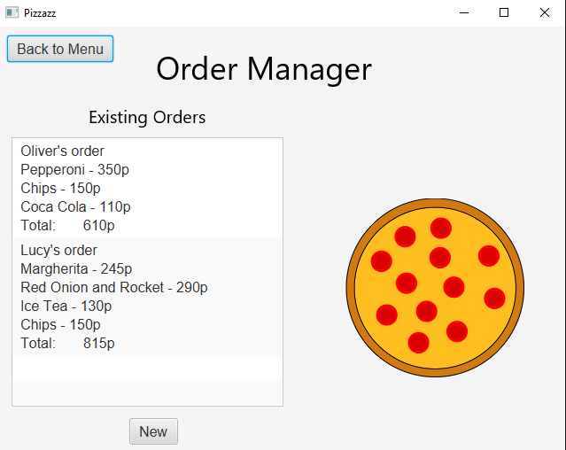 Github O Souterpizzazz Pizza A Pizza Order Management System Coded Using Java And Javafx