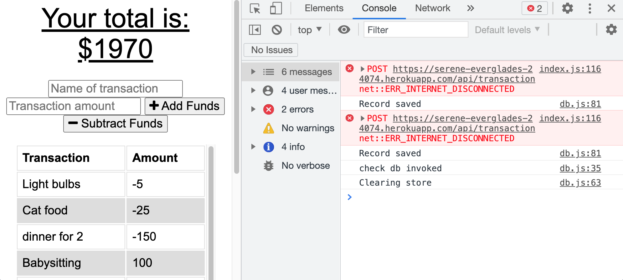 GitHub - DoubleLForce5/Online-Offline_Budget_Tracker: The budget tracker is designed to track ...