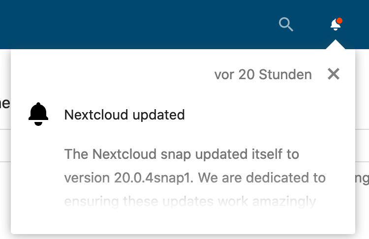 Auto update notifications do not expand when clicked · Issue #1599 · nextcloud-snap/nextcloud ...