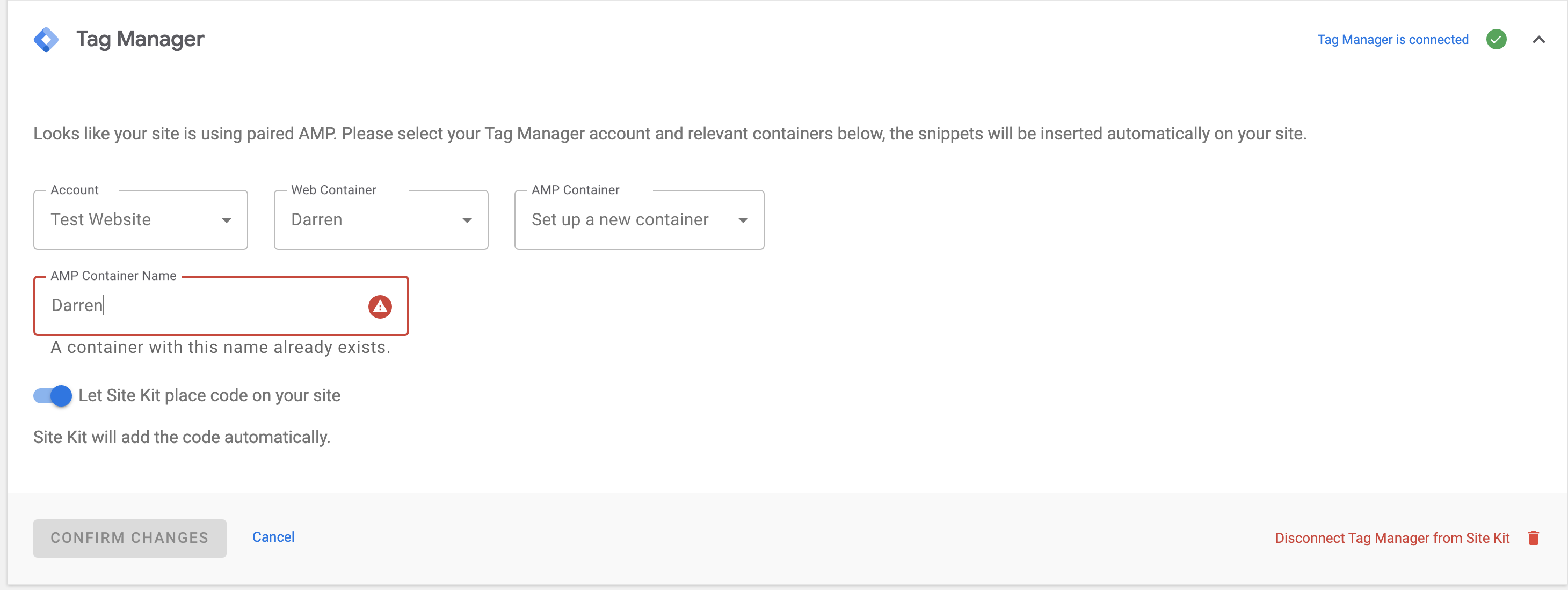 Remove duplicate error message from SettingsModule · Issue #2396 · google/site-kit-wp · GitHub