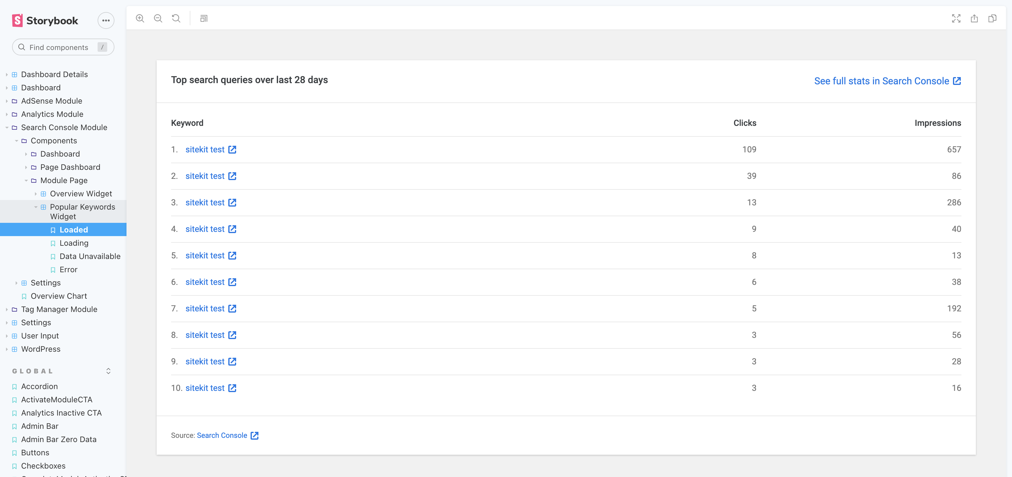 Migrate Search Console page "Top search queries" widget to use Widget ...