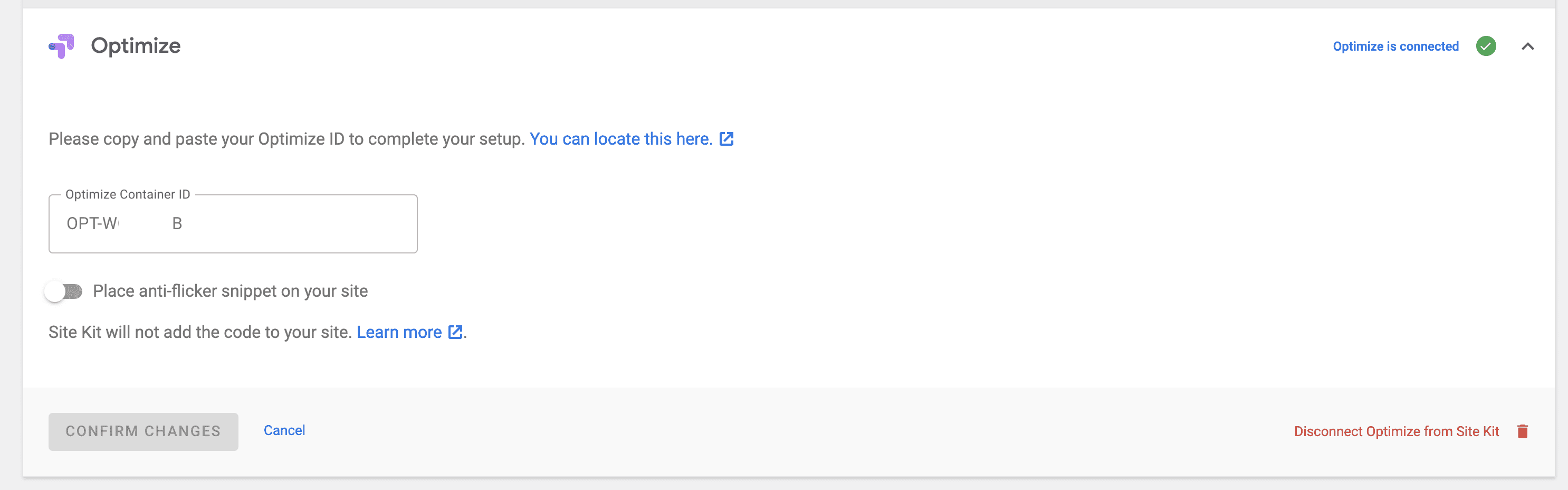 Include option to insert the Anti Flicker snippet when connecting Optimize · Issue #3013 ...