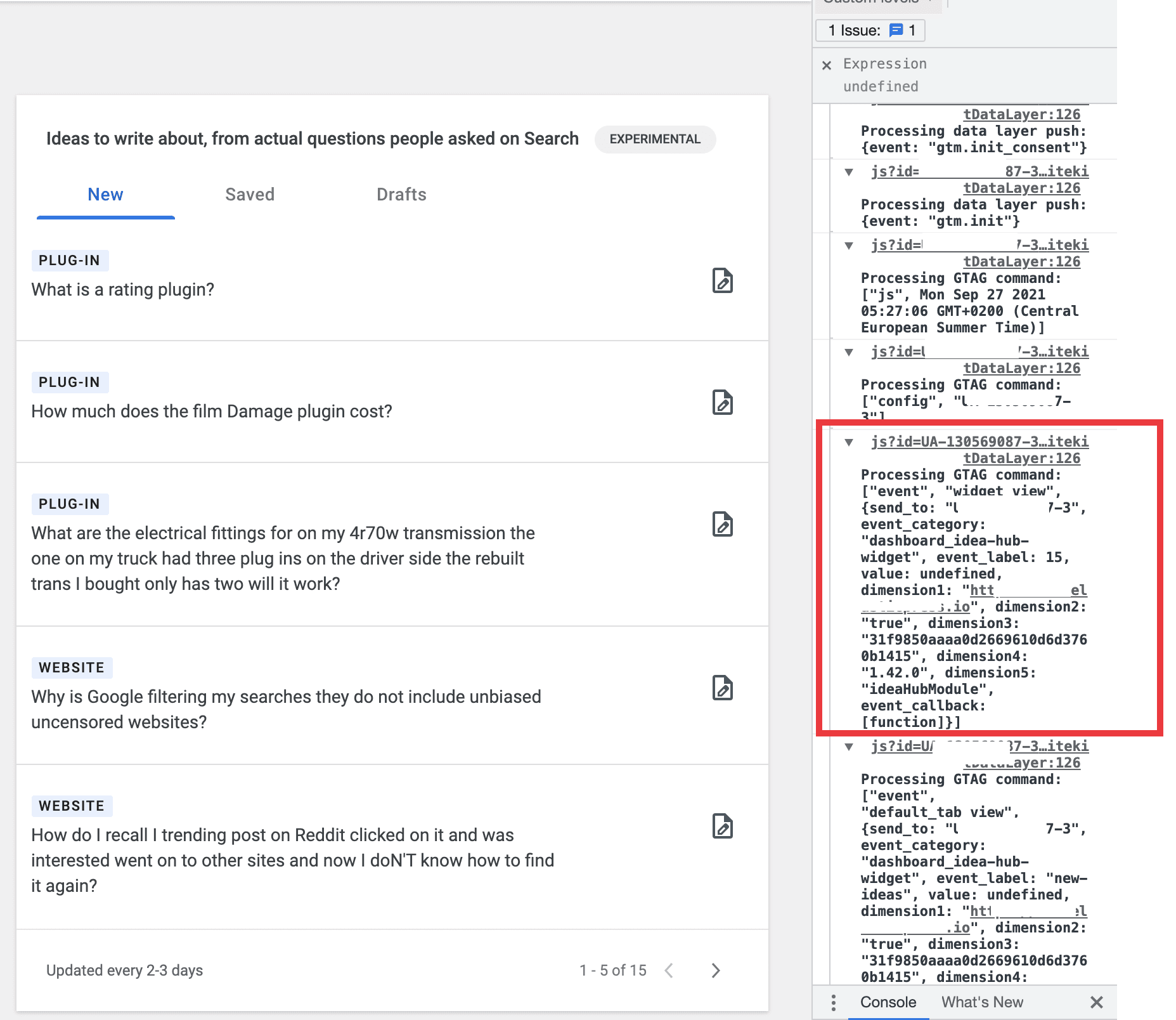 Add GA tracking event for number of Idea Hub ideas shown · Issue #4114 · google/site-kit-wp · GitHub