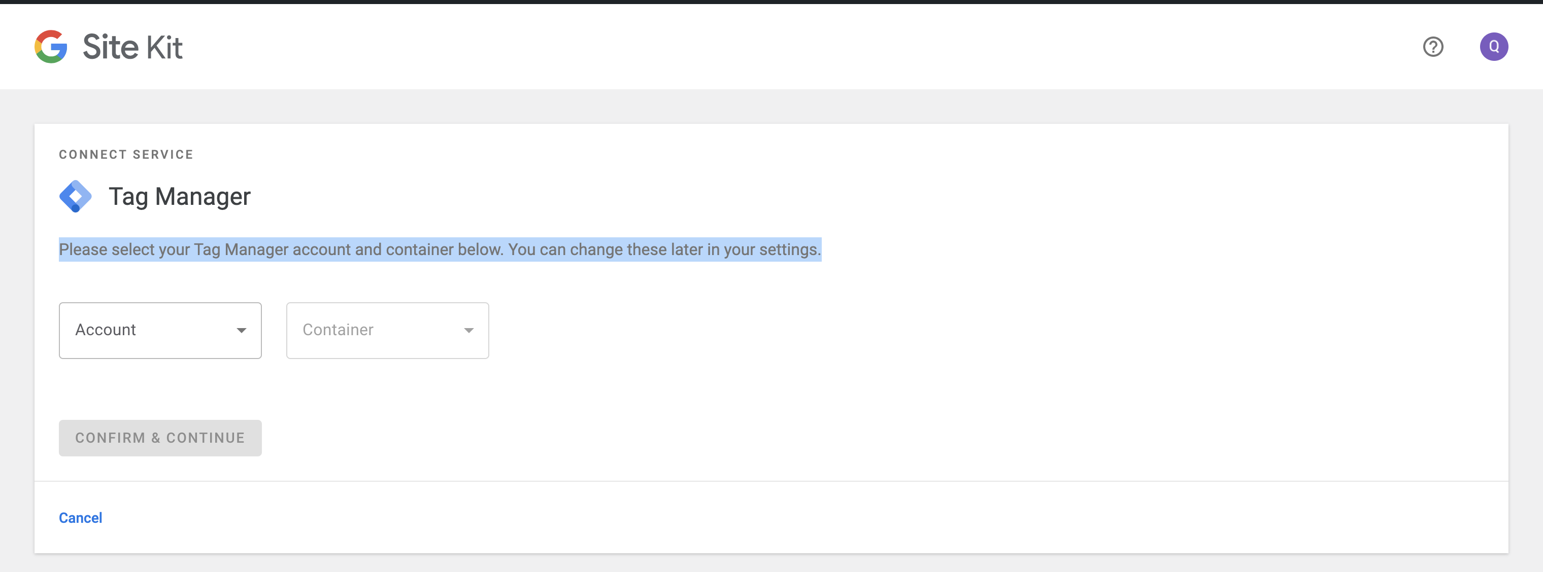 Implement Tag Manager snippet toggle in setup flow if there is an existing tag · Issue #4934 ...