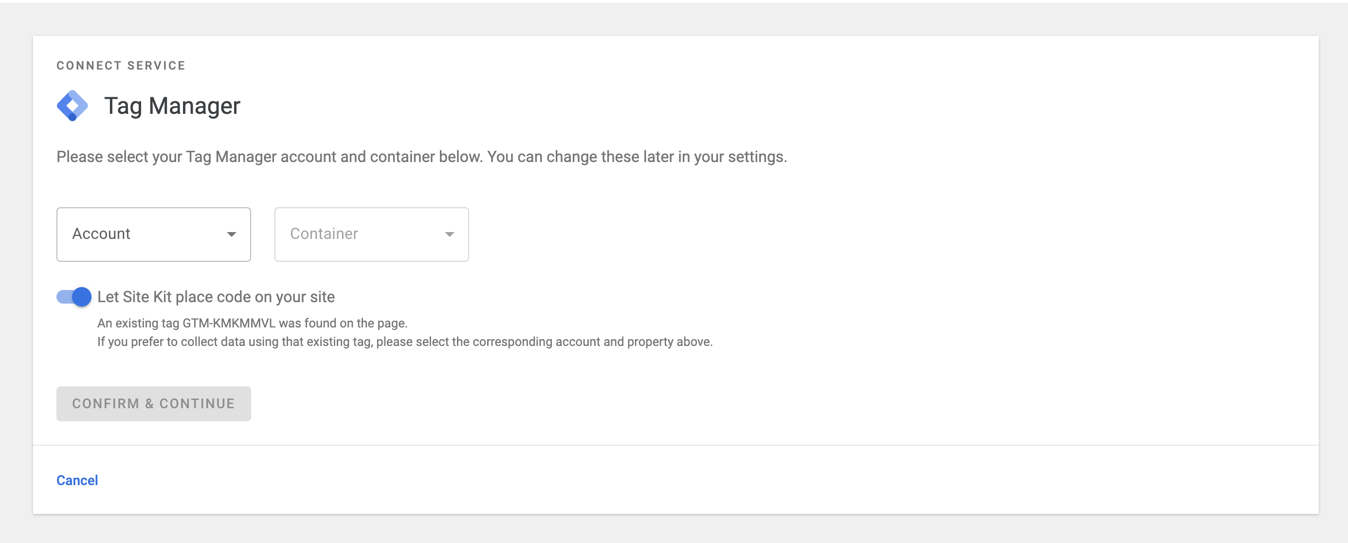 Finalize Analytics & Tag Manager informing about existing tags · Issue ...