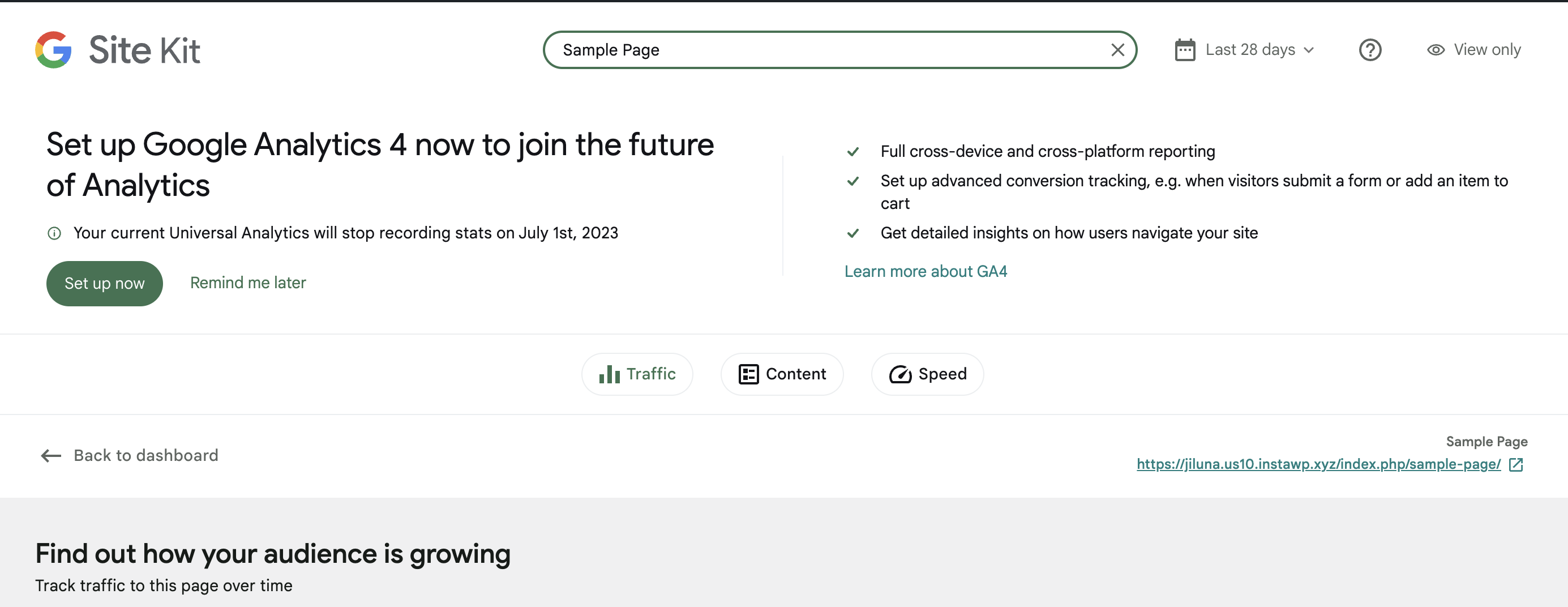 Prevent the success notification appearing when returning from OAuth in the GA4 Activation ...