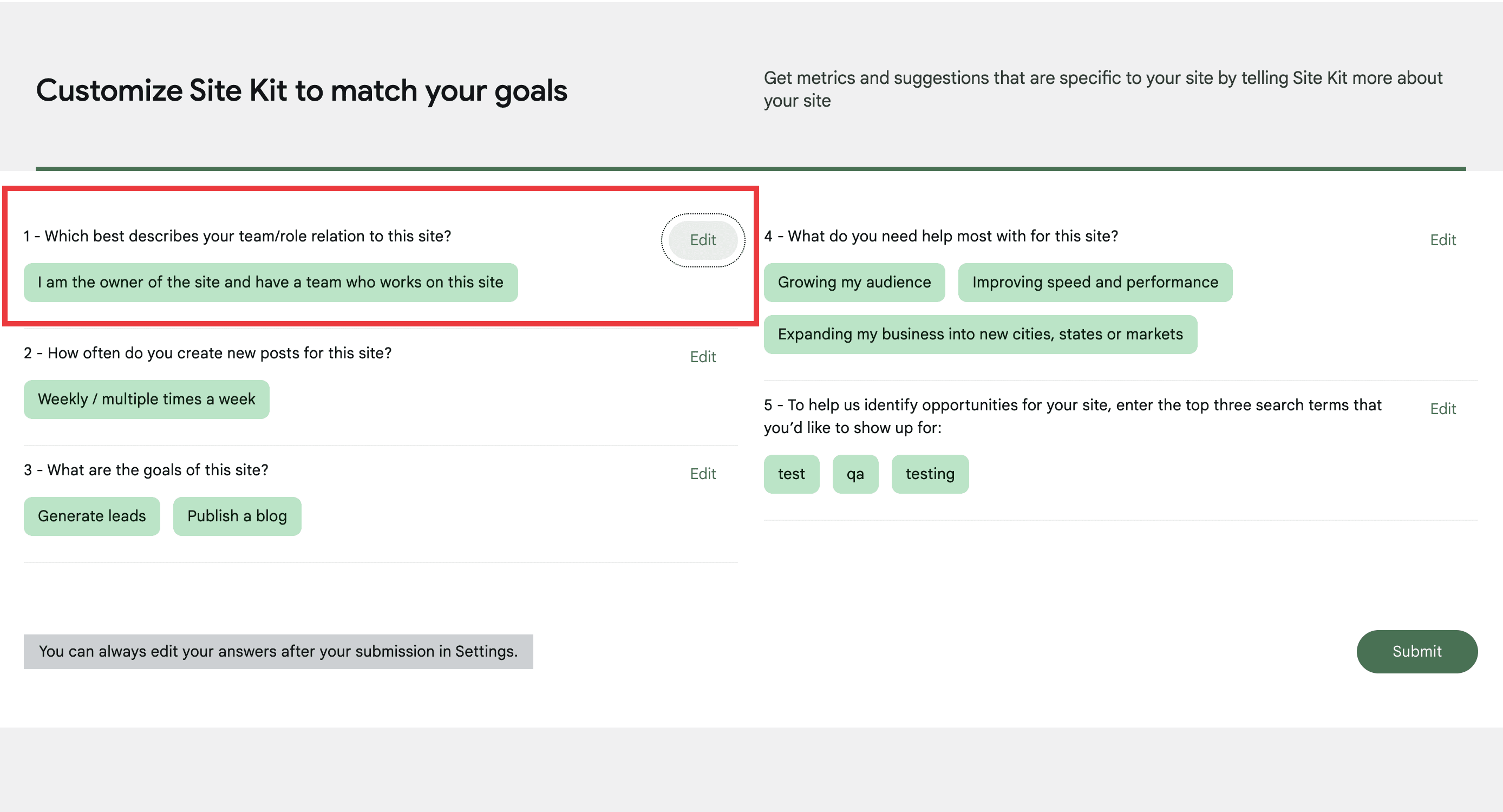 Strange UI on User Input form when summary screen loads · Issue #5911 · google/site-kit-wp · GitHub