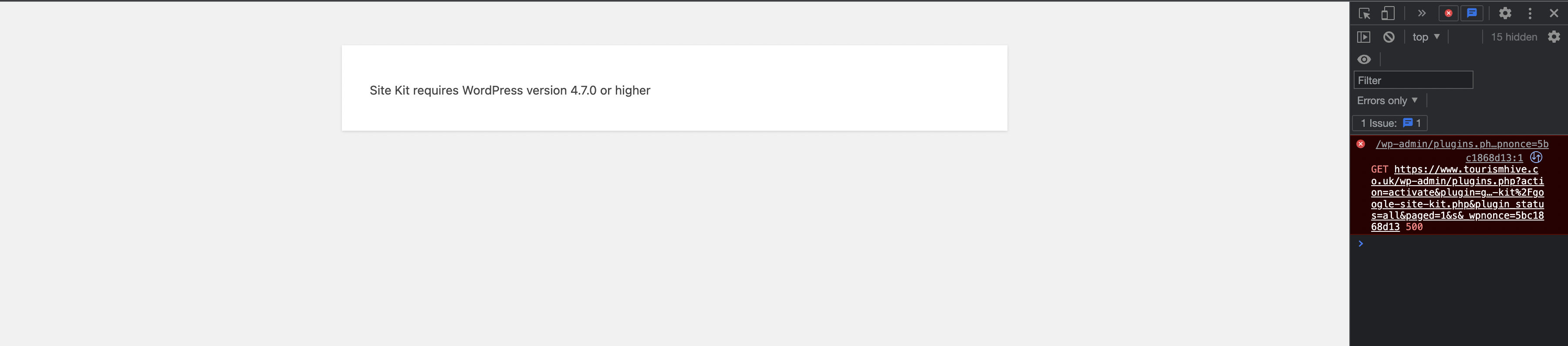 Prevent loading if minimum WordPress version isn't met · Issue #5926 · google/site-kit-wp · GitHub